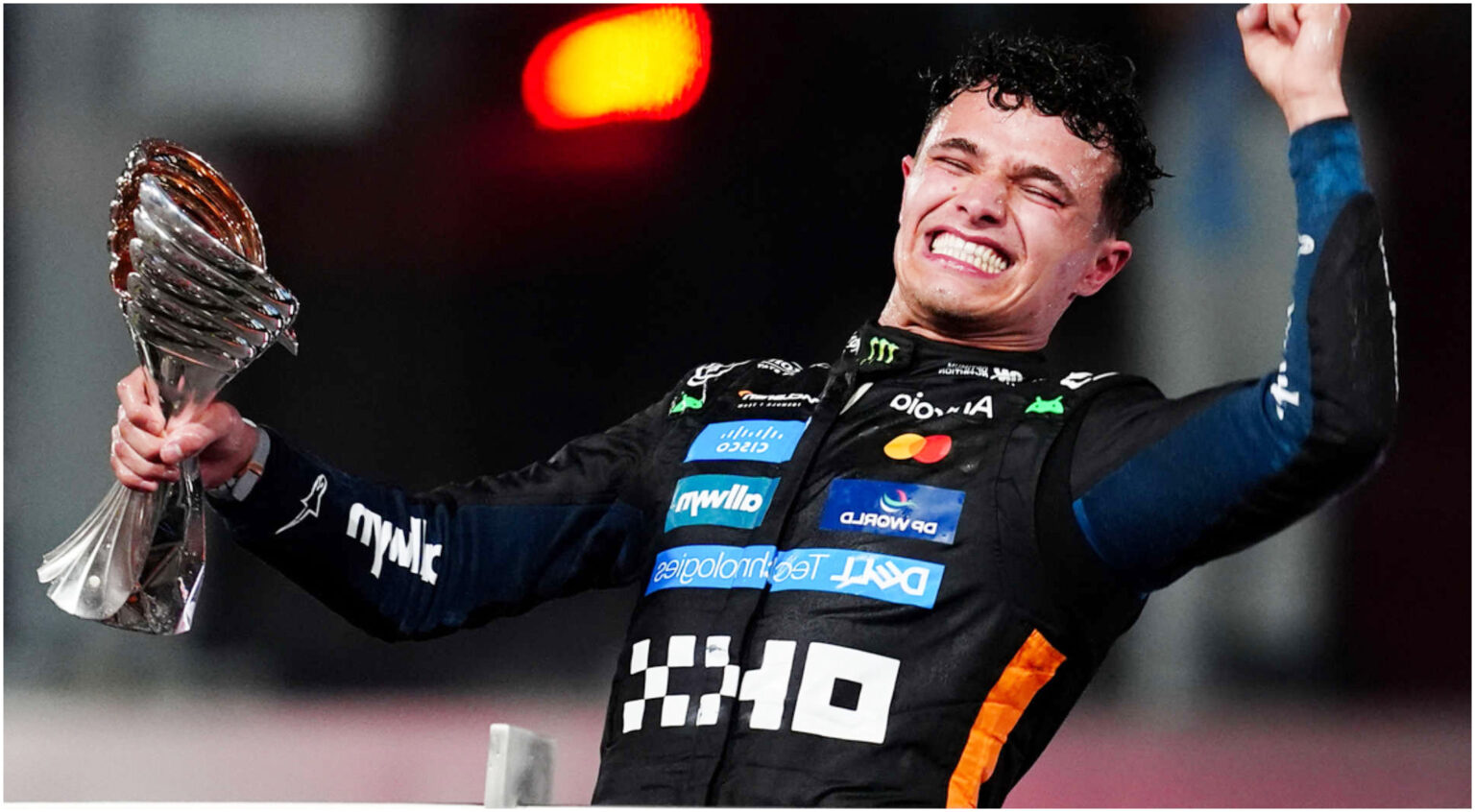 Lando Norris festeggia il titolo mondiale di F1 con una sbornia da ...
